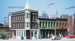 Walthers Cornerstone #933-3029 HO Merchant's Row II Kit - Bay Hobbies
