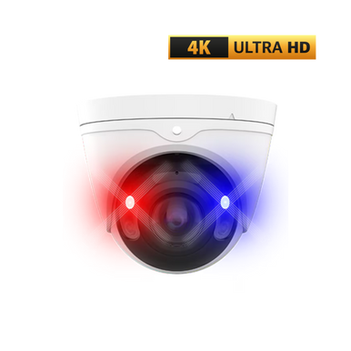 AIBASE 4K 180 Degree Panoramic Active Deterrence IP Camera