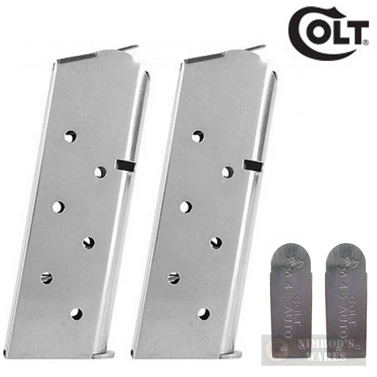 COLT 1911 Officer / Defender .45 ACP 7 Round MAGAZINE 2-PACK SP579991 ...