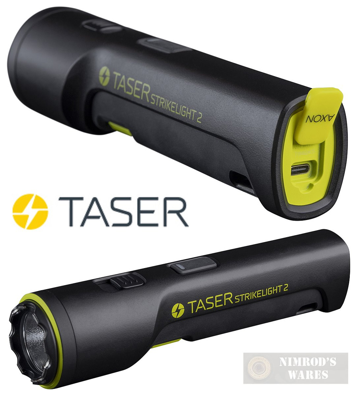Taser StrikeLight 2 STUN-GUN + FLASHLIGHT 700/150 Lumens + Red Light ...