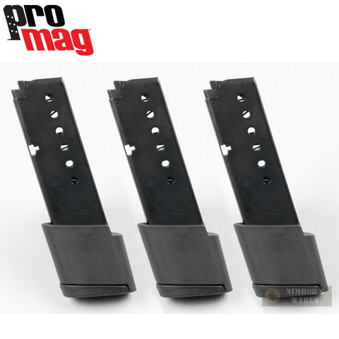 ProMag TAURUS PT709 PT-709 SLIM 9mm 10 Round MAGAZINE 3-PACK TAU22 ...