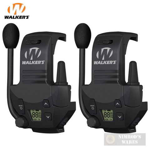 Walker's Razor WALKIE TALKIE Attachment 2-PACK 3 Miles 22 Channels GWP ...