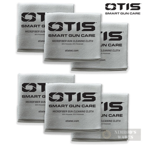 Otis Microfiber GUN CLOTH 6-PACK Clean Firearms Optics Knives Tools RW ...