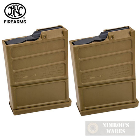 FN Ballista .338 Lapua 8-Round MAGAZINE 2-PACK 3703013381 FDE ...