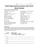 Male Reproductive System Latin Root Word Packet