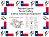 Texas History: Preview Vocabulary Doodle Native Texans - Amped Up Learning