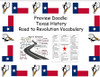 Texas History: Vocabulary Preview Doodle: Road to Revolution - Amped Up ...