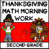 2nd Grade Morning Work - Math - Thanksgiving