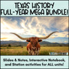 Texas History FULL YEAR - MEGA-BUNDLE - Amped Up Learning