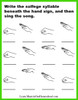 Beginning Sight Singing with Solfege Hand Signs printable set
