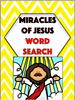 Miracles of Jesus Word Search - FREE, Sunday School