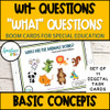Wh Questions What questions for speech therapy Boom Cards