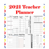 2021 Teacher Planner School for Organization, Lesson Plans, Agendas
