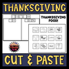 Thanksgiving Food Cut and Paste