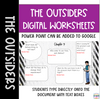 The Outsiders DIGITAL worksheets