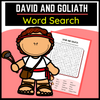 David and Goliath Bible Word Search