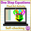 Mardi Gras Solving One Step Equations Pixel Art Activity - Amped Up ...