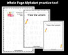 Manuscript Alphabet Tracing Worksheets Capital & Lowercase