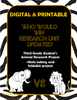 Research Literacy Project: Who Would Win Animal Research (TeacherSorce ...