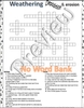 5th Grade Science~Weathering, Deposition, Erosion~Crossword Puzzle~NO PREP