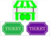 Sorting by Color: Carnival Colors - Level One - Boom Cards™