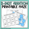 3-Digit Addition with Regrouping Printable Maze Activity