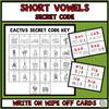 Short Vowel Words, Secret Code Literacy Center