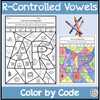 R-Controlled Vowels Color by Code Worksheets