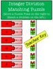 Christmas Integer Matching Puzzle Pieces - Multiplication and Division