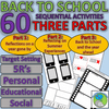 BACK TO SCHOOL ACTIVITY PACK: 60 Activities, Reflection, Target Setting ...