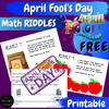 FREE April Fool's Day Math Activities Math Riddles Prank Puzzles Printable