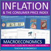 Inflation & CPI Power Point and Cloze Note Packet Economics + Google ...