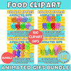 Food Clipart animated Gifs BUNDLE