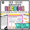 3rd Grade Differentiated Reading and Writing Lessons and Activities -Wolves