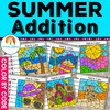Summer Coloring Sheets | Summer Addition Color By Number | Summer ...