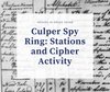 Culper Spy Ring: Stations and Cipher Activity