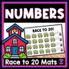 Back to School Counting to 20 | Race to 20 Activity Mats
