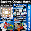 BUNDLE Back to School Get To Know You MATH All About Me | Math Game ...