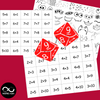 Multiplication Game Facts to 10 Math Craft Roll, Multiply, and Draw a ...