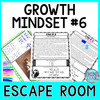 Growth Mindset ESCAPE ROOM #6 - Reading Comprehension - Back to School