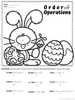 EASTER BUNNY - Basic Algebra Color by Number Worksheets - Amped Up Learning