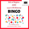 Bill of Rights and 27 Amendment Constitution Bingo w US History 1950s ...