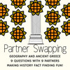 Ancient Greece Geography Mythology and Politics Partner Swap Activity