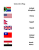 Kindergarten Social Studies Worksheet (Flags and their Countries)