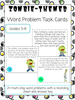 Zombie Themed Word Problem Task Cards - Amped Up Learning