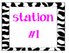 Zebra Parts of Speech and Station Labels