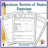 Review of Functions: Activity, Classwork and / or Homework - Amped Up ...