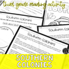 Southern Colonies | Reading Activity Packet - Amped Up Learning