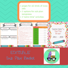 Editable Sub Binder - Polka Dots and Pencils - Amped Up Learning