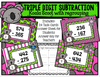 Triple Digit Subtraction Koala Scoot Task Cards - Amped Up Learning